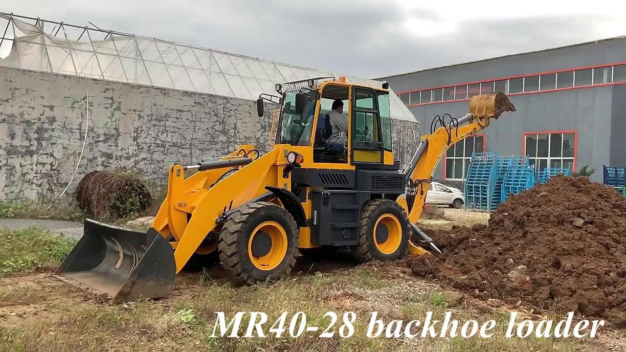 Mini Tractor Backhoe Excavator Loader Front Wheel Loader Yuchai Engine ...