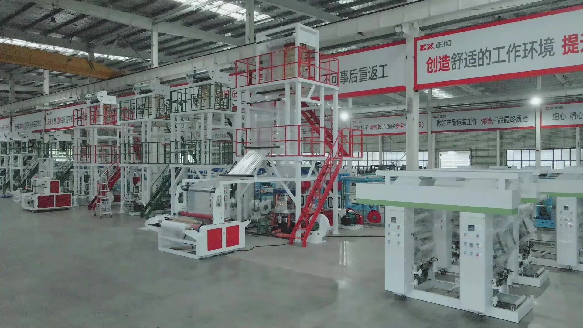 Aba Film Machine Extruder Blowing Extrusion Machine Cutting Film Pla ...