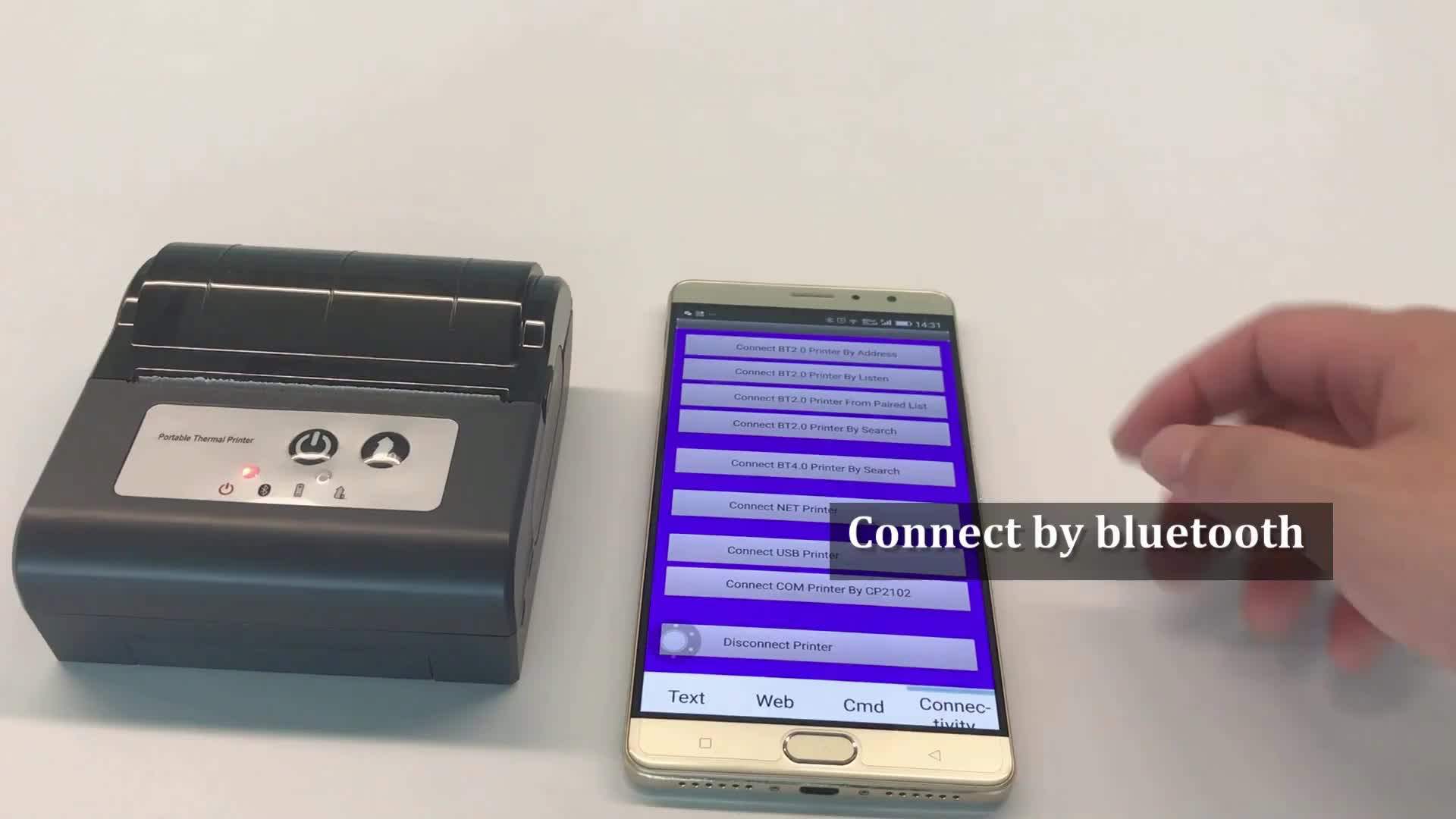 80mm Mini Small Portable Mobile Thermal Money Order Printer Machine ...