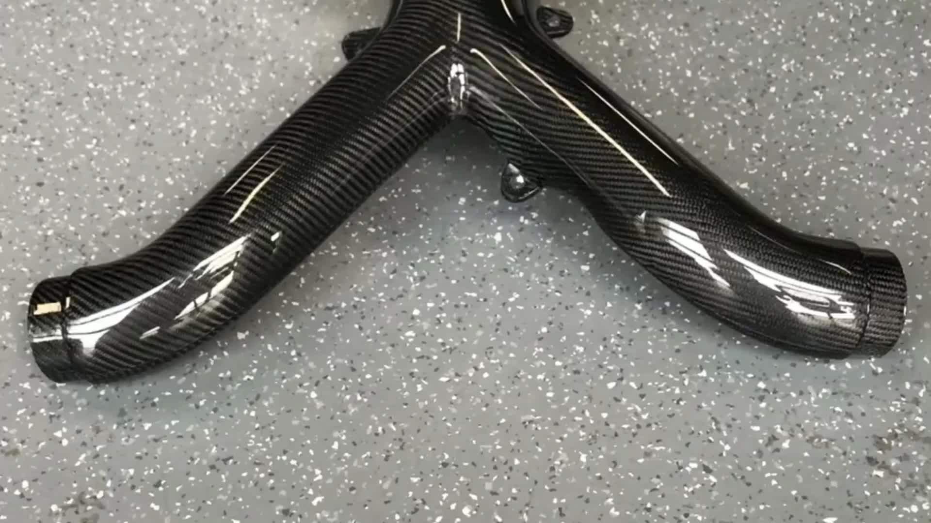 For Audi Carbon Fiber B5 S4 C5 A6 With 2.7t Twin Turbo Engine Intake ...