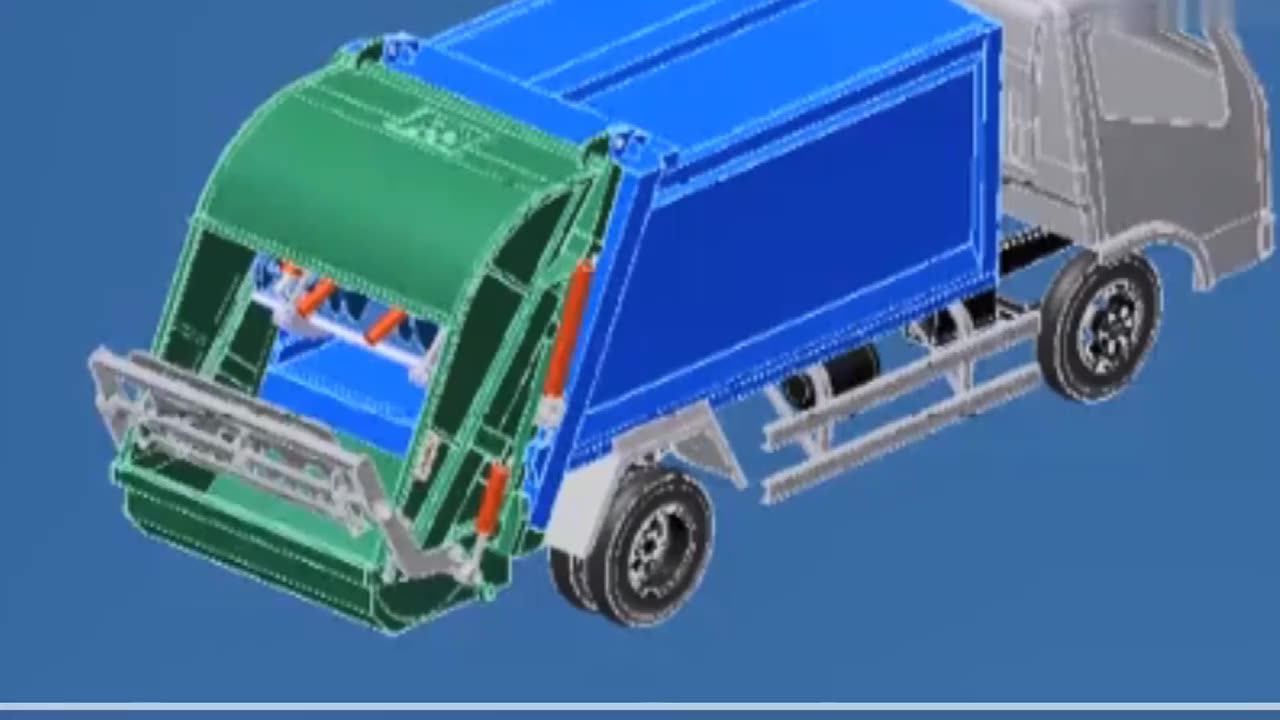 Multiple Colour Hydraulic Waste Compactor Trucks Garbage Waste ...
