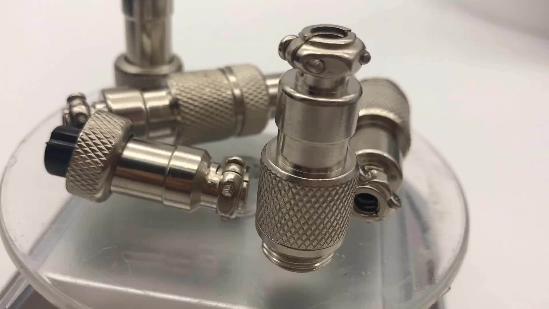 Aviation Plug Socket Connector 2 3 4 5 6 7 8 9 10 12 Pin Gx12 M12 Male ...