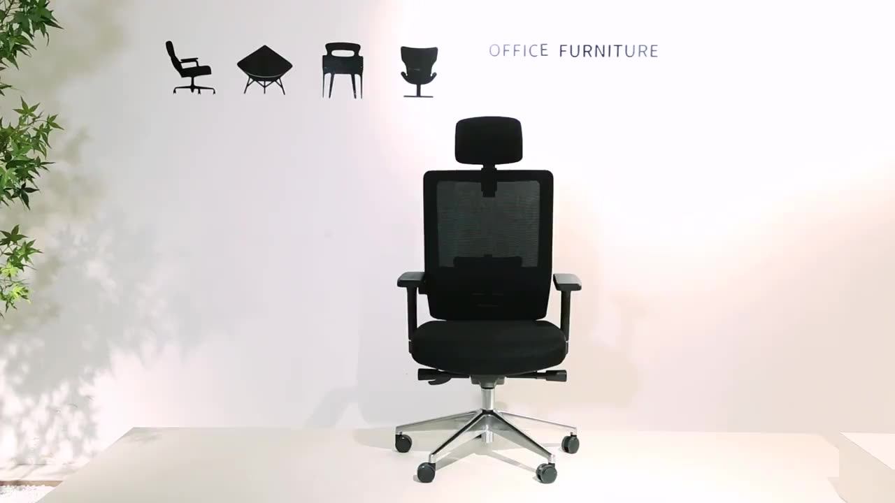 Modern Luxury Ergonomic Office Chair Executive Chair Revolving Metal ...