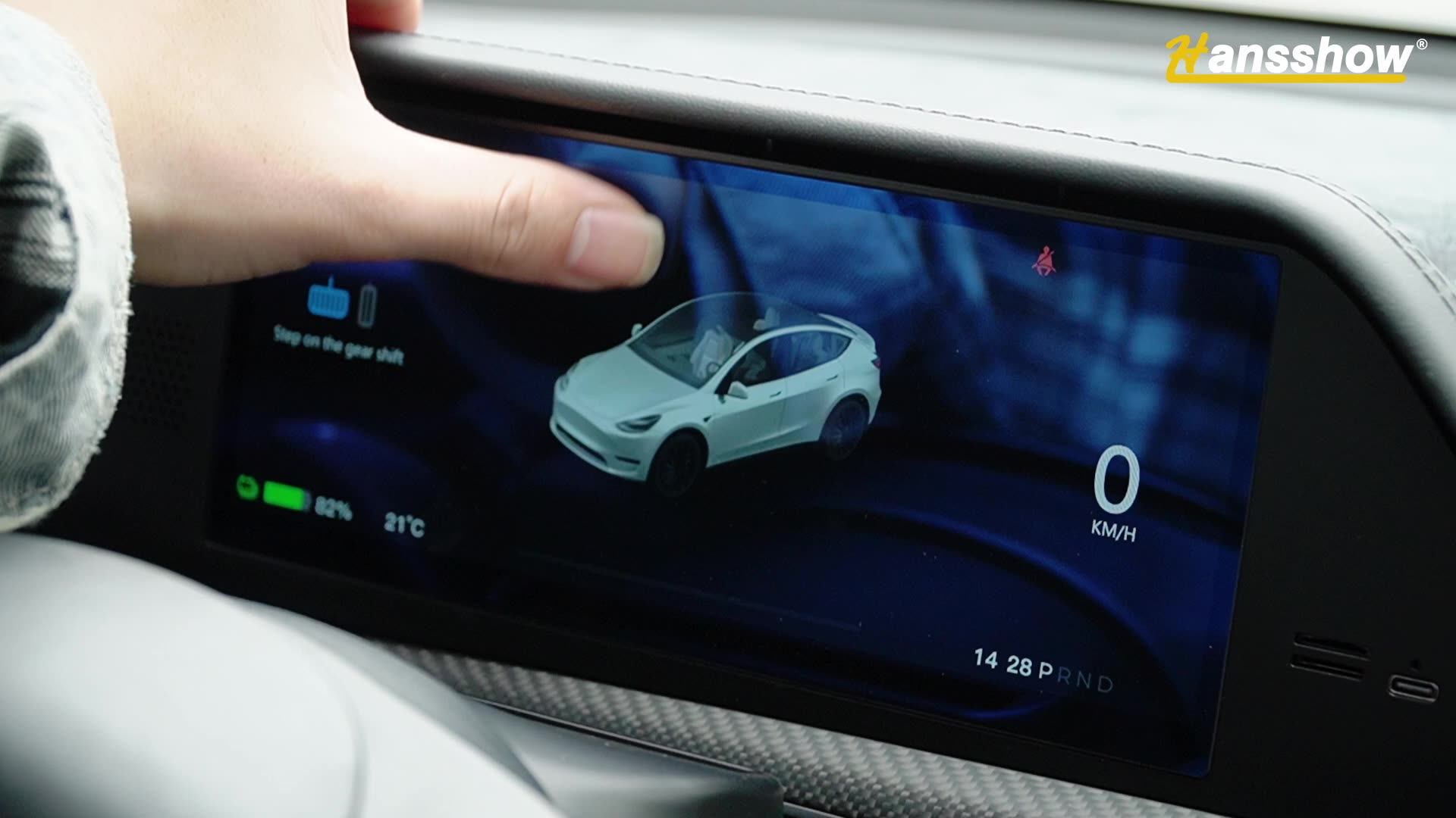 Hansshow Model 3 Y Integrated Dashboard Instrument Cluster 8.9 Inch Lcd ...