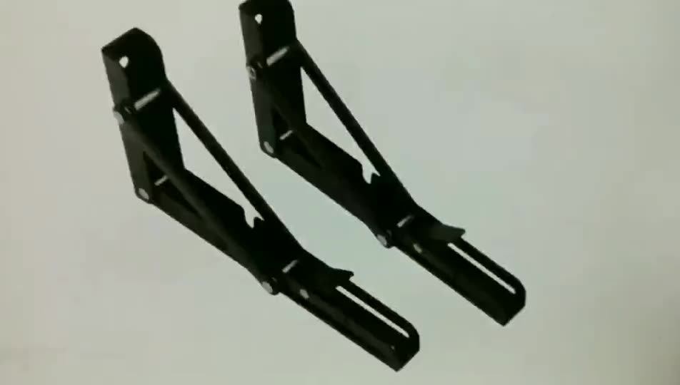 White Metal Support Mount Folding Shelf Brackets - Buy Folding Shelf ...