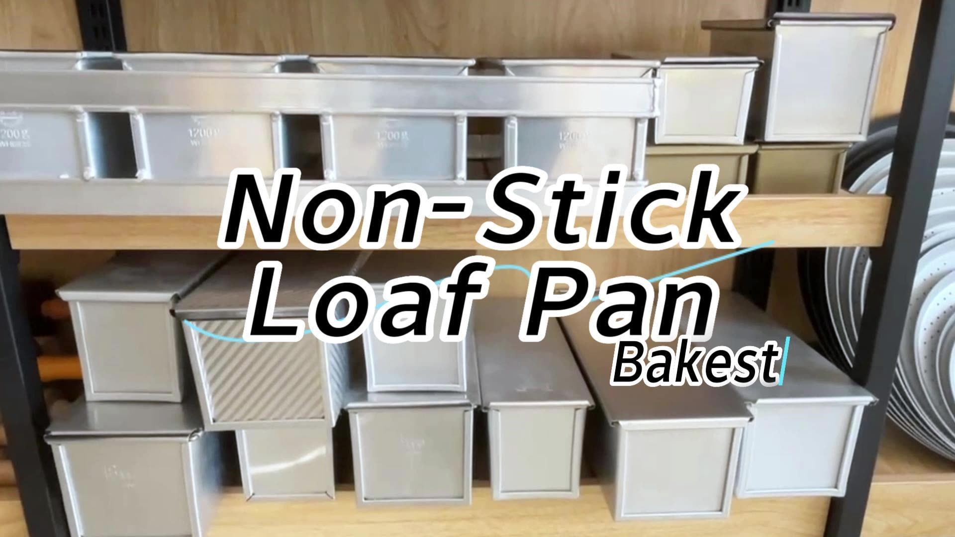 Bakest Bakeware Non Stick Loaf Pan With Lid Pullman Bread Baking Tray ...