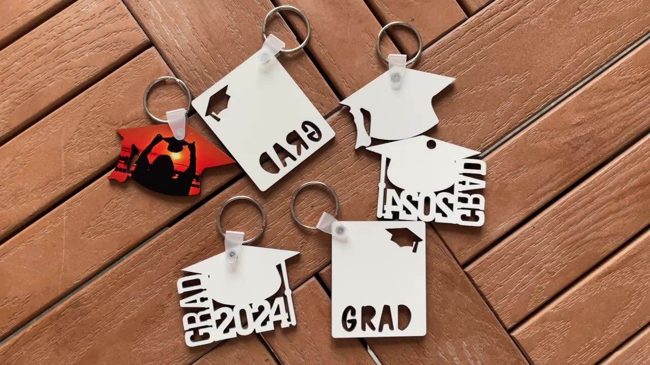 Mdfsub Grad&2024 Sublimation Mdf Keychain 65x45mm Double-sided ...