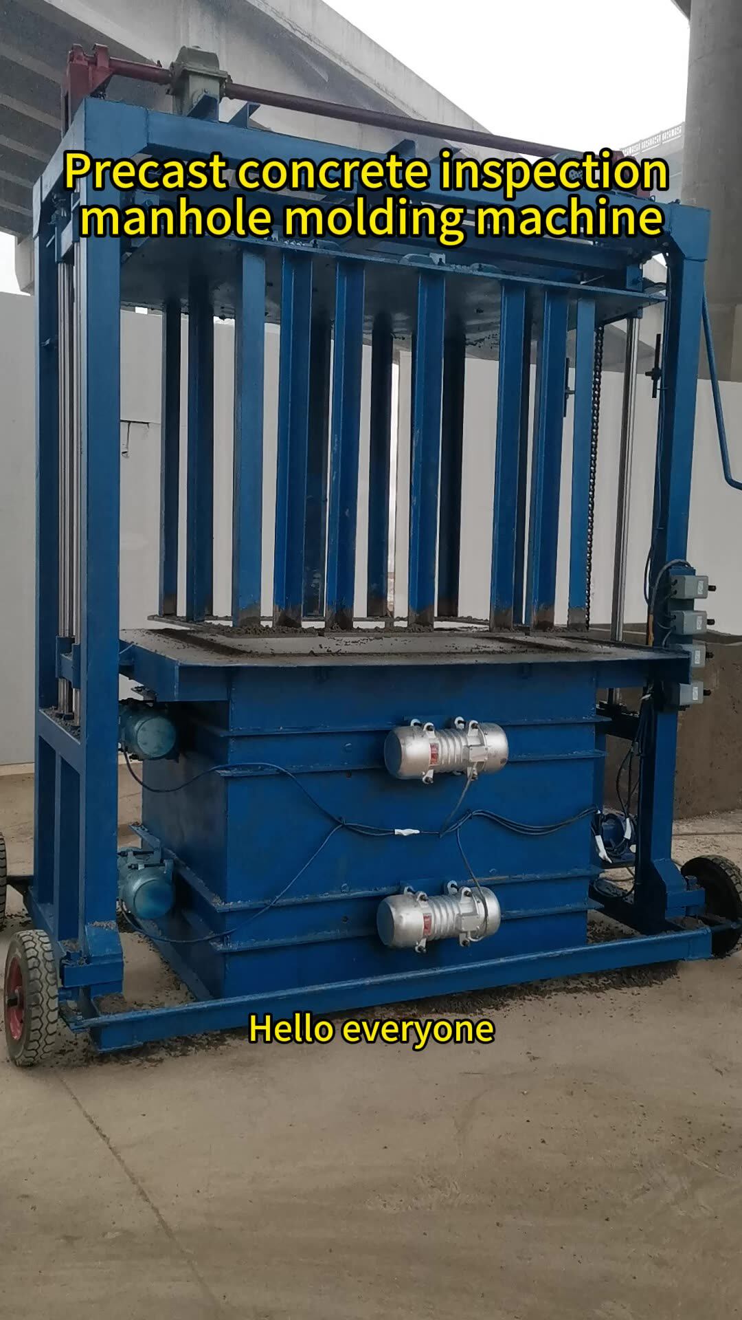 Prefabricated Concrete Inspection Manhole Block Machine For Sale ...