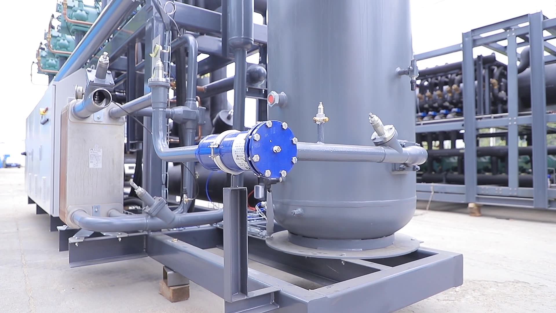 Cold Room Refrigeration Compressor Unit Rack Air Cooling Condensing ...