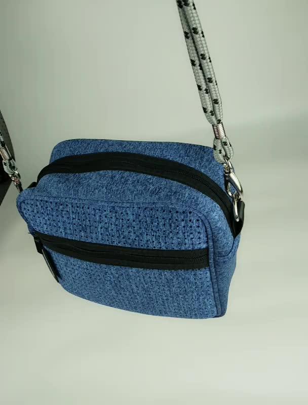 Neoprene Woman Zipper Beach Handbag Custom Summer Perforated Sling ...