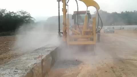 Highway Hydraulic Vibratory Hammer Pile Driver For Steel Pipe Pile ...
