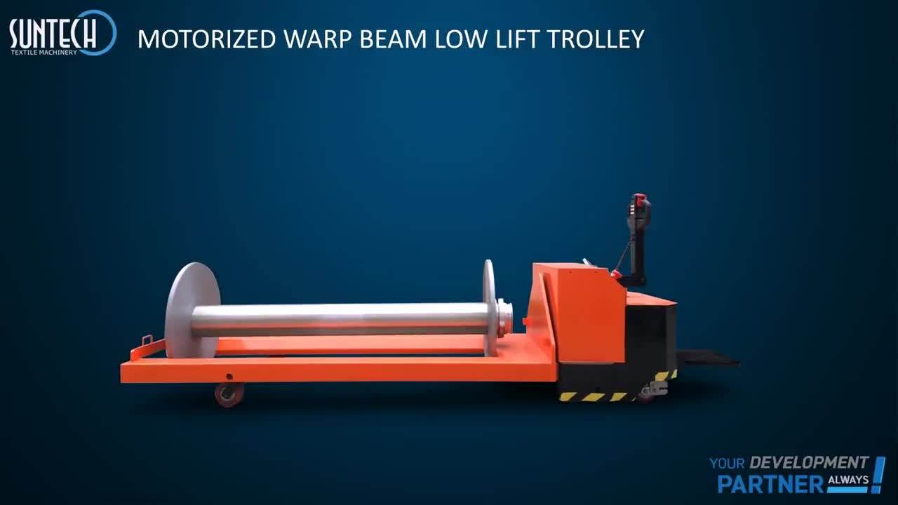 Suntech Warp Beam Low Lift Trolley From Warping Frame To The Warehouse ...