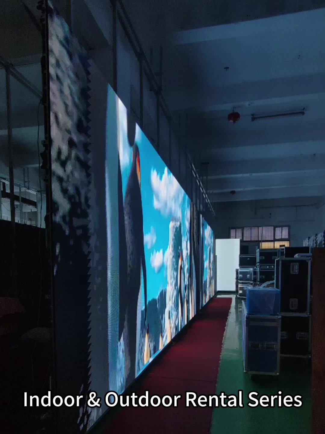 Outdoor Led Video Wall Complete 500*1000mm Die Casting Aluminum Cabinet ...