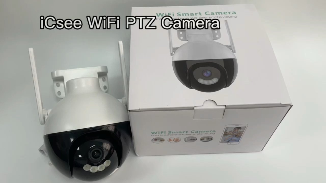 Icsee Ptz 2mp 4k 8mp Color Night Vision 360 Degree Cctv Outdoor ...