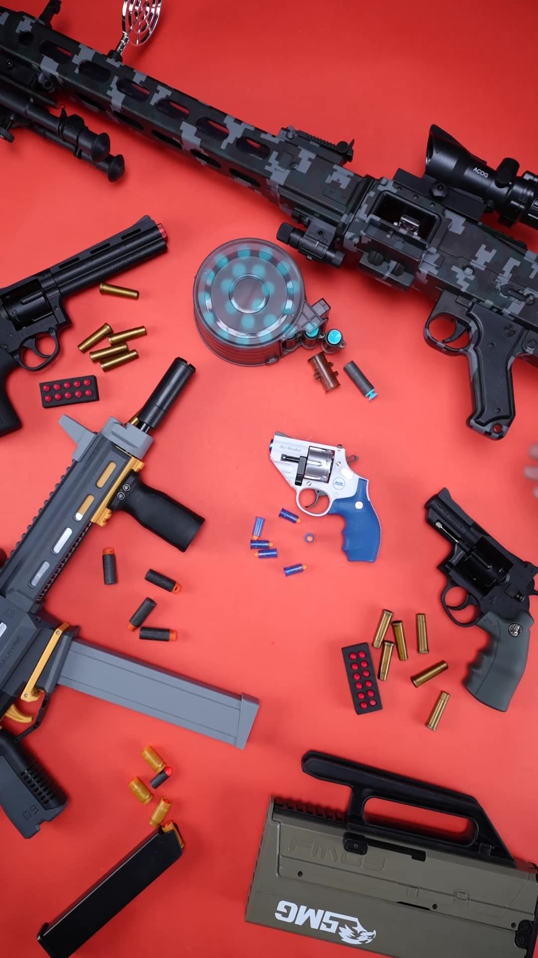 Factory Customization Nerf Gun Mg3 Plastic Shooting Shell Ejecting ...