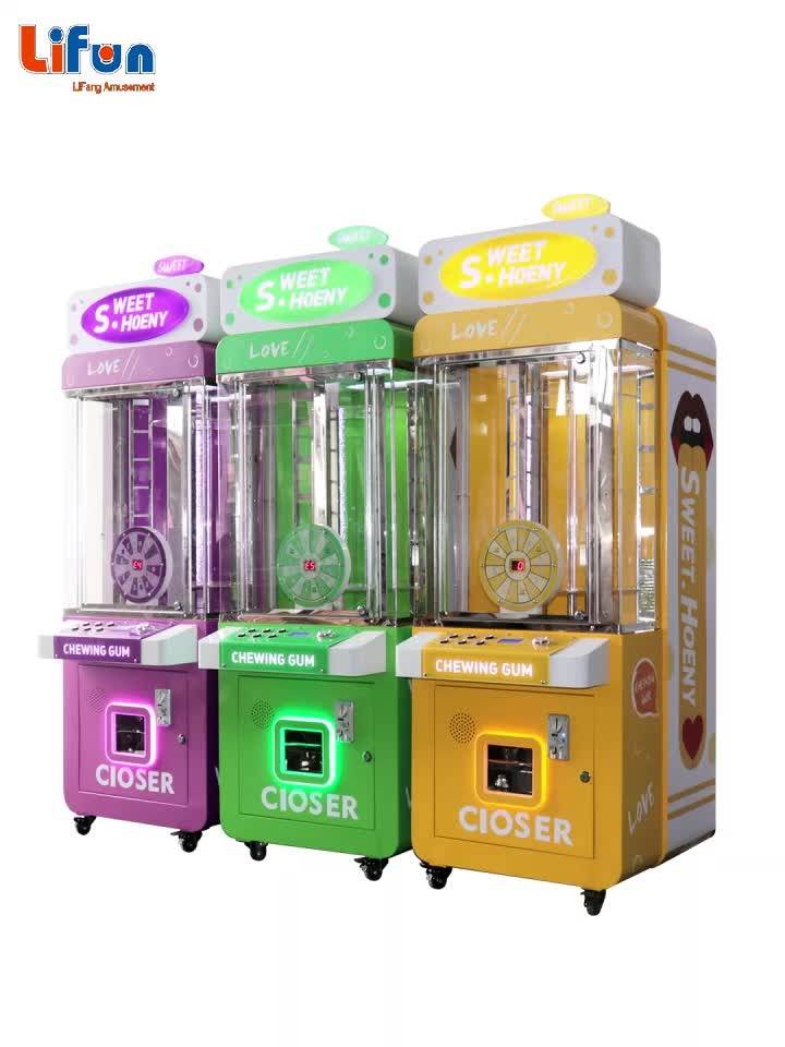 New Arrival Cash Coin Operated Chewing Gum Arcade Prize Vending Game ...