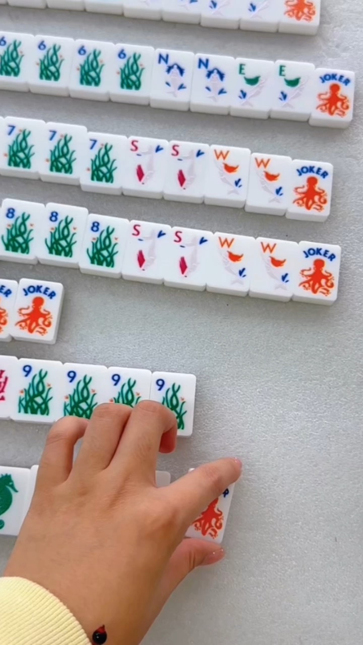 Most Popular Acrylic Luxury Mahjong Set Custom Singapore Malaysia American Mahjong Tiles Crystal
