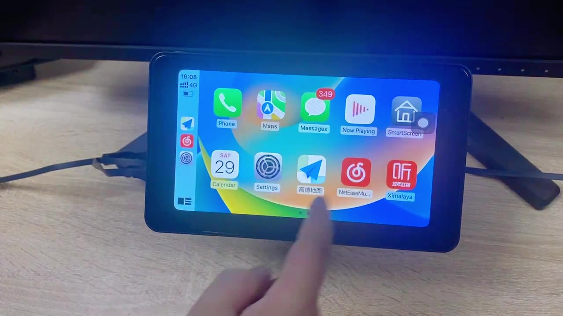 Autoabc Wireless Carplay Universal 7 Inch Carplay Screen Portable ...