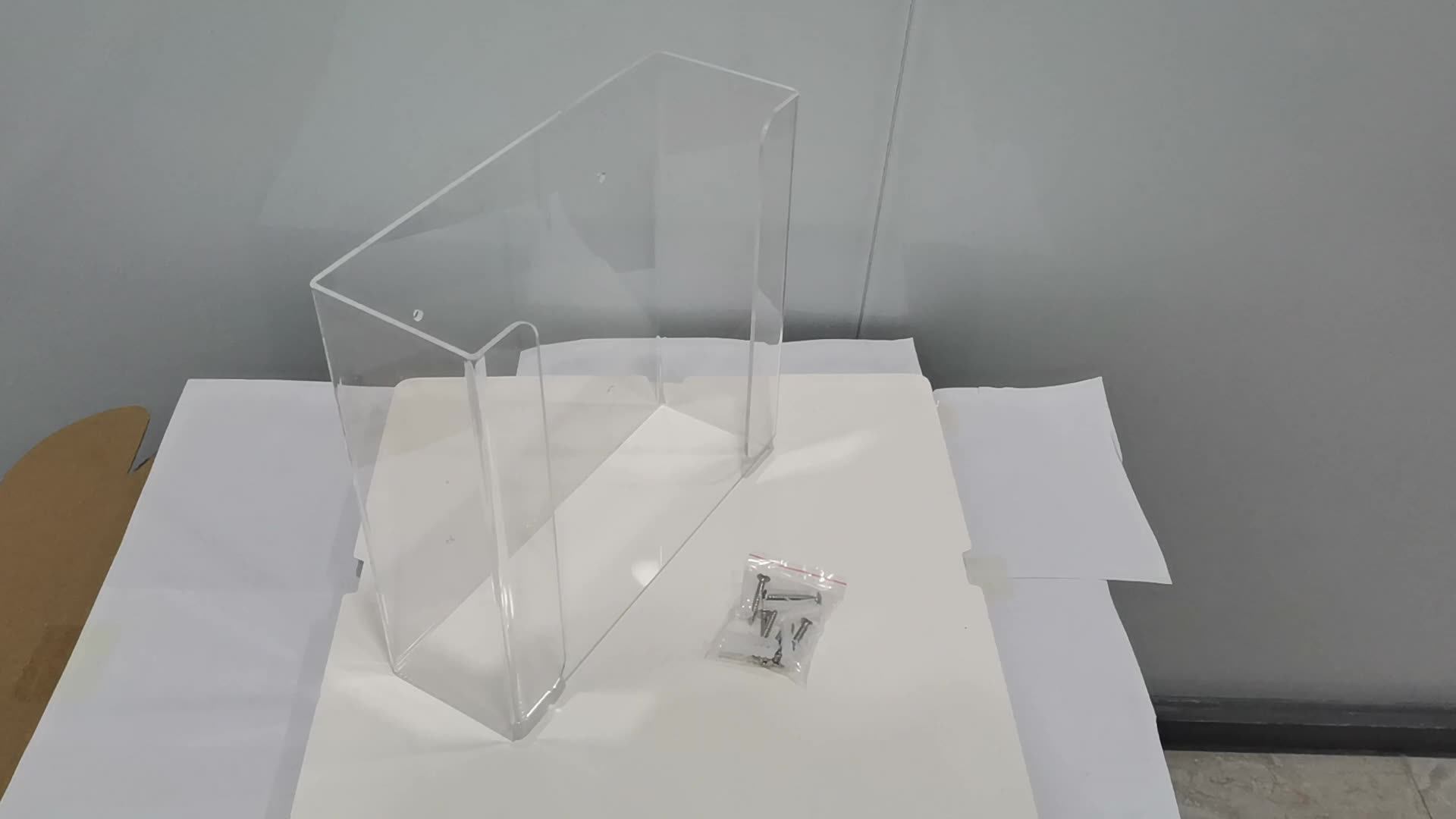 Hot Custom Clear Medical Lab Disposable Acrylic Triple Glove Box Holder ...