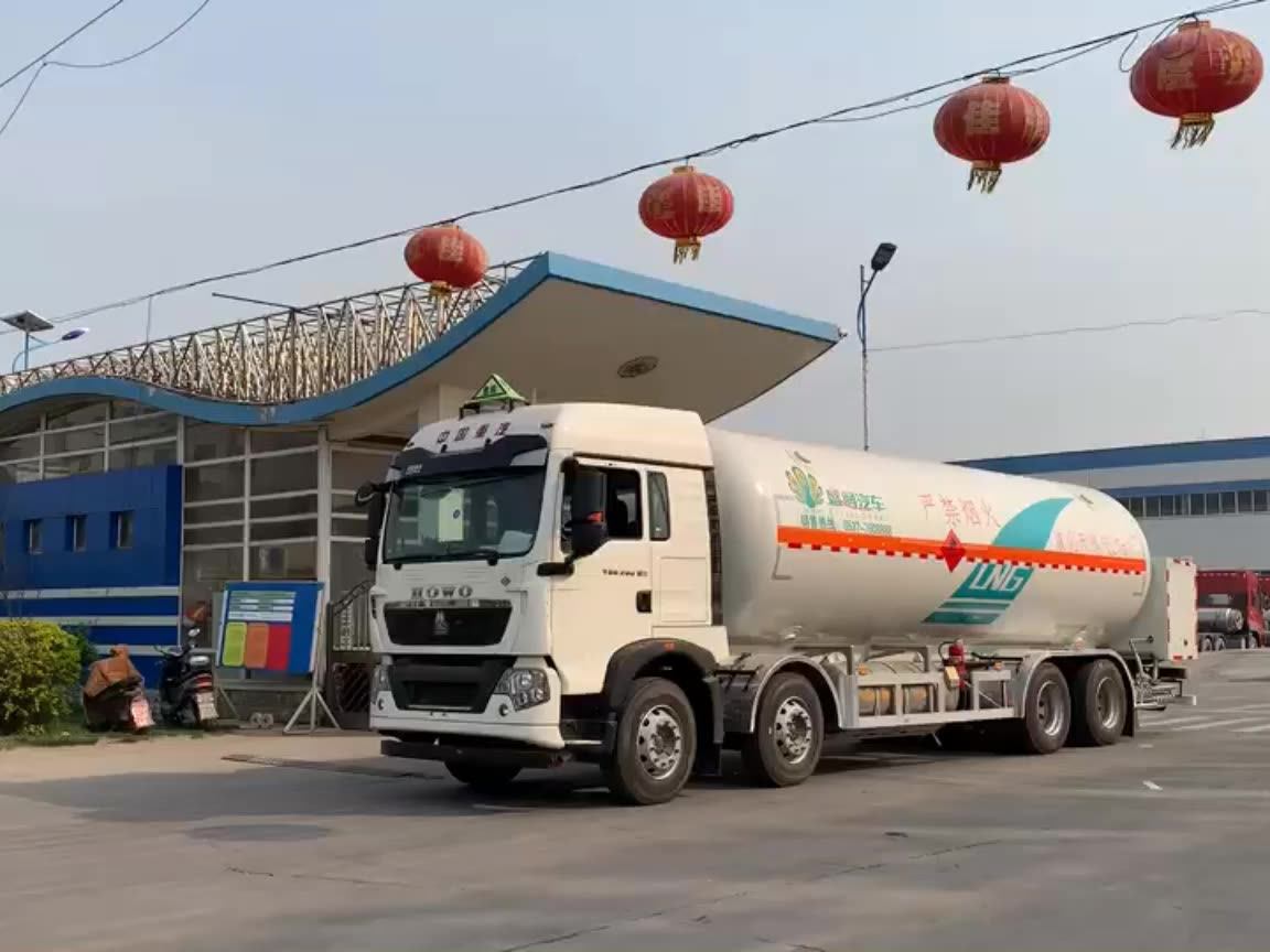 China Factory Shengrun 3 Axles Cryogenic Liquid Lng Gas Tanker Trailer ...