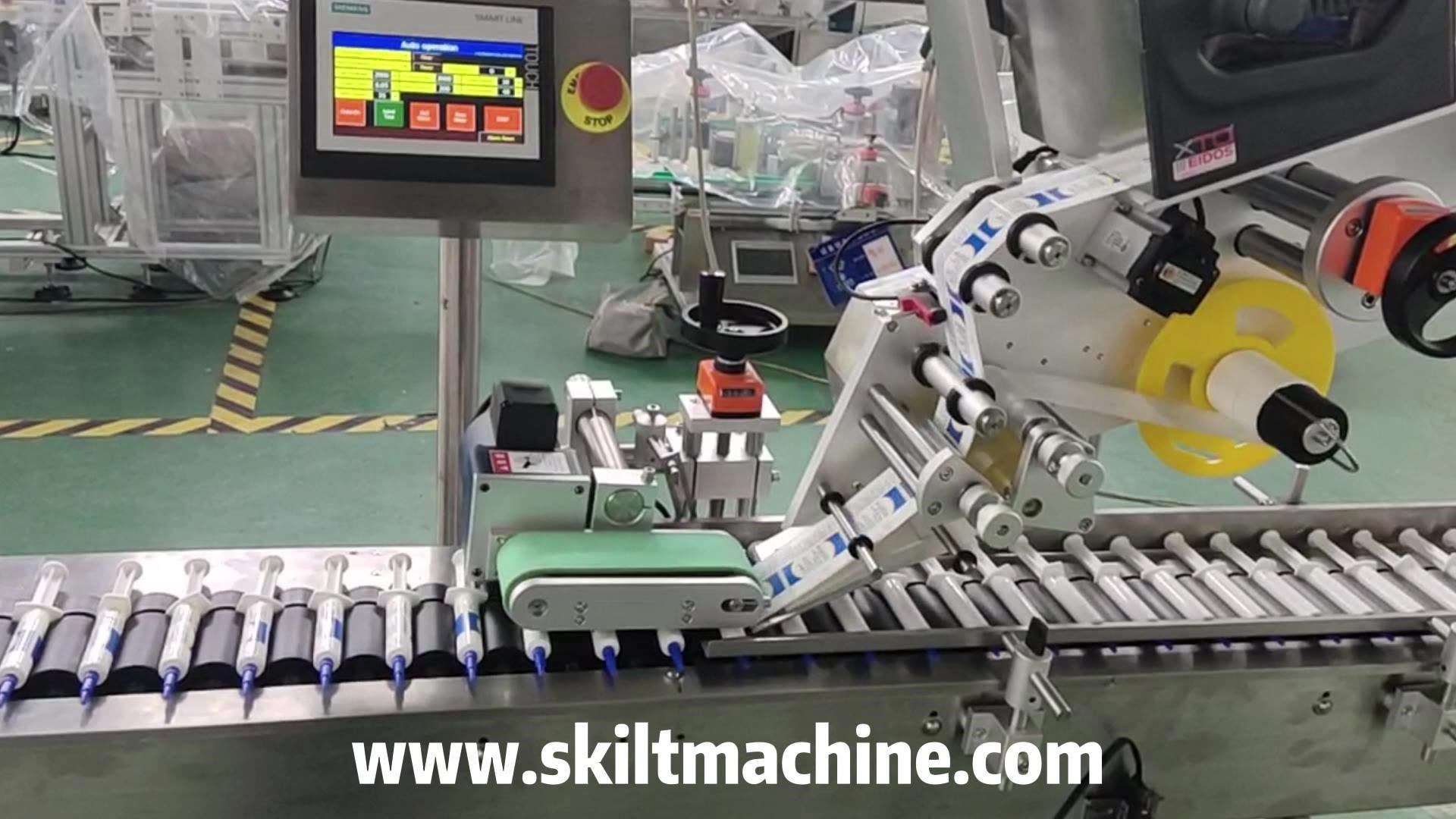 Skilt Auto Sticker Syringe Labeling Machine Injection Label Applicator ...