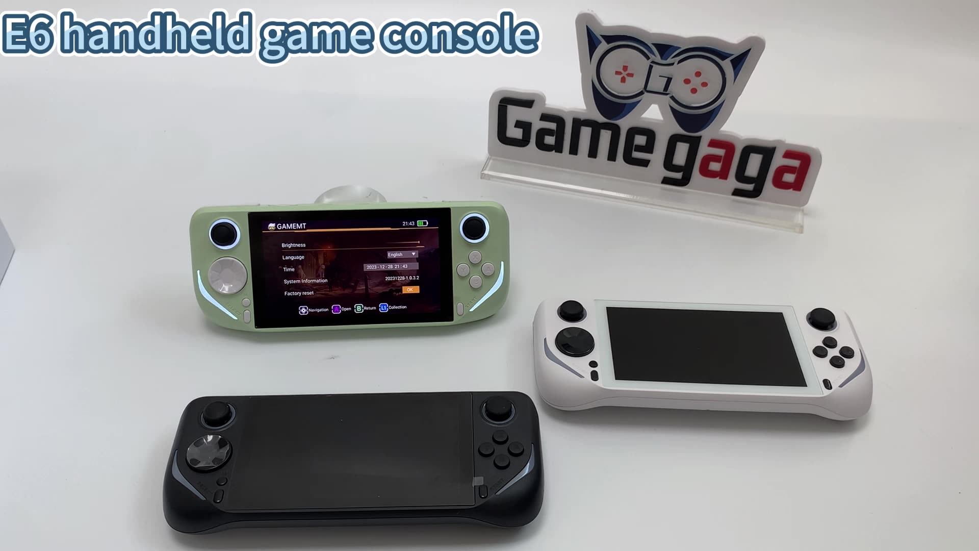 E6 Handheld Game Player Ye 5-inch Ips Screen Led Retro Classic Video ...