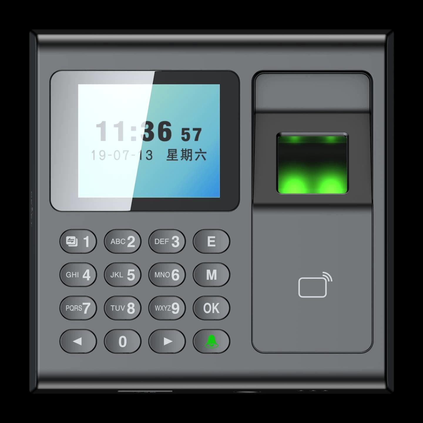 F30-u Biometric Fingerprint Time Attendance Recording Employee Punching ...