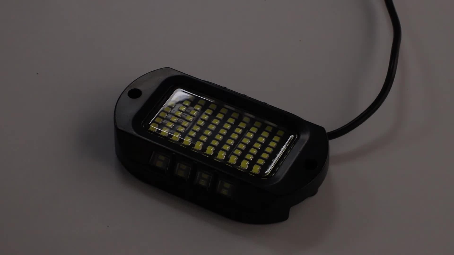 8pc Newest High Power The Brightest Pure White Color 104led Rock Light ...