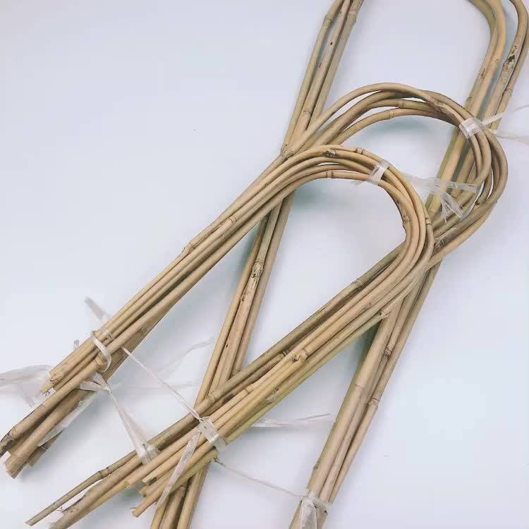 U Shape Bamboo Poles Garden Plant Climbing Hoops Flower Support Stake ...
