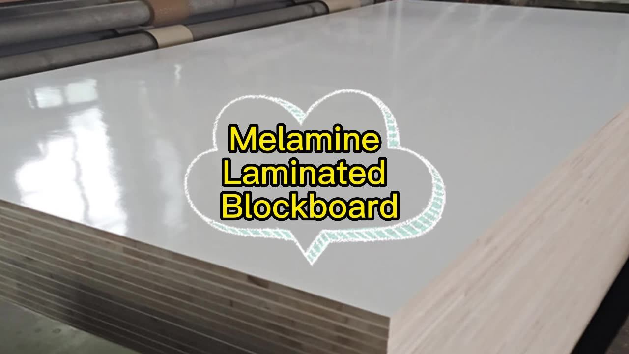 High Quality 18mm Melamine Laminated Wood Boards/blockboards High Glossy Block Board For Sale ...