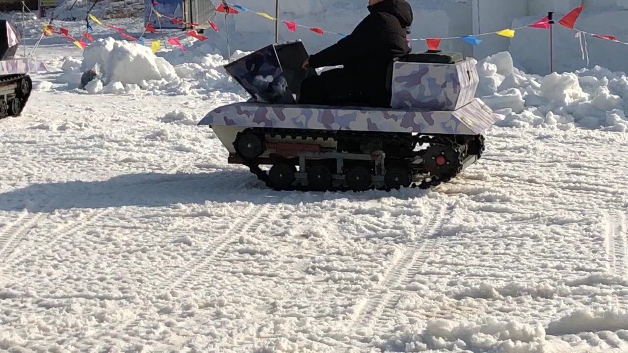 Snow Scooter Rubber Track: Triangle Conversion System for Cars