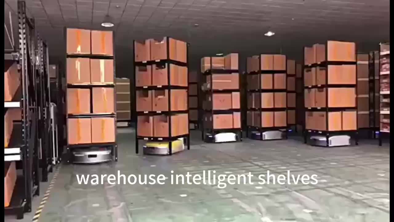 Amj Agv Rack Amr Shelf Warehouse Robot Trolley Cart Forklift Racks For ...