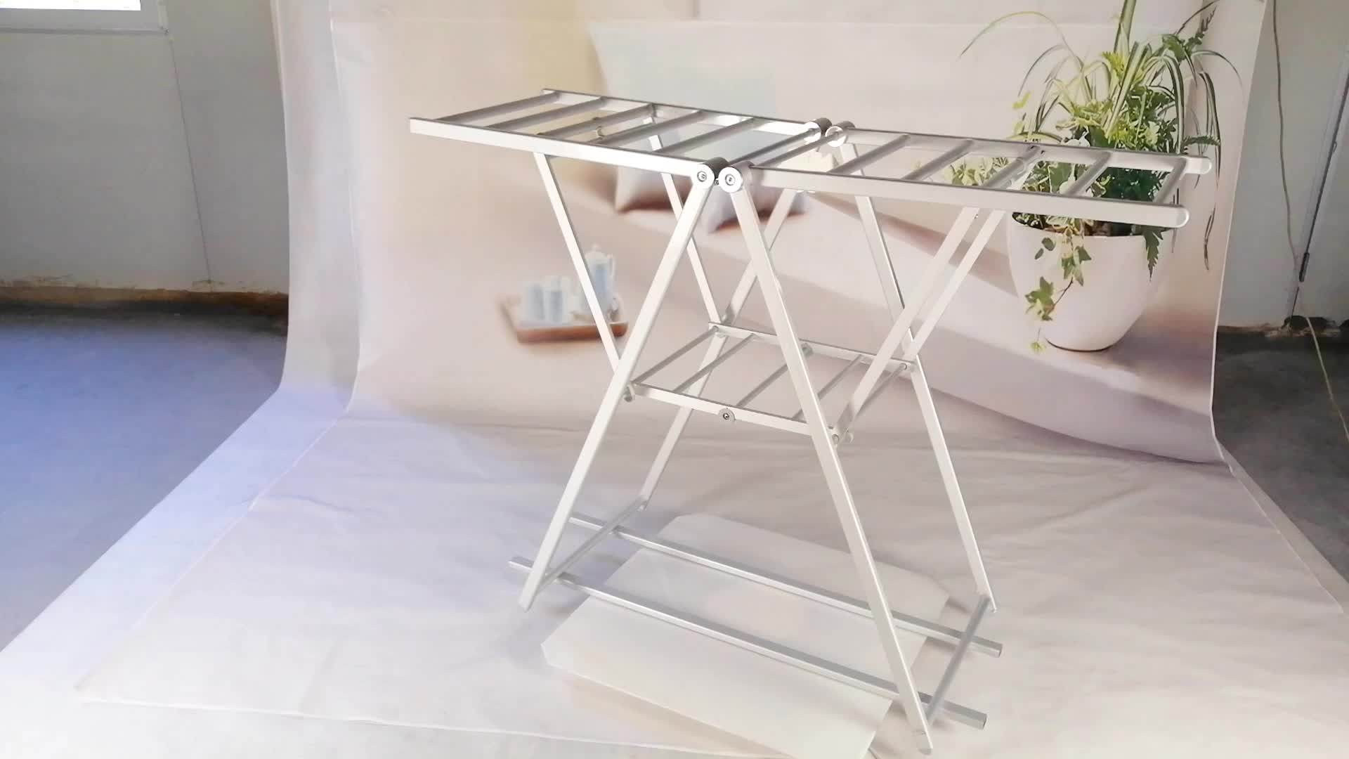 Sal-7019c Foldable Aluminum Laundry Hanging Clothes Rack - Buy Hanging ...