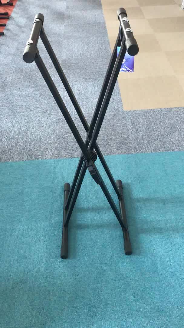 Classic Heavy-duty Adjustable Double X Style Aluminum Keyboard Stands ...