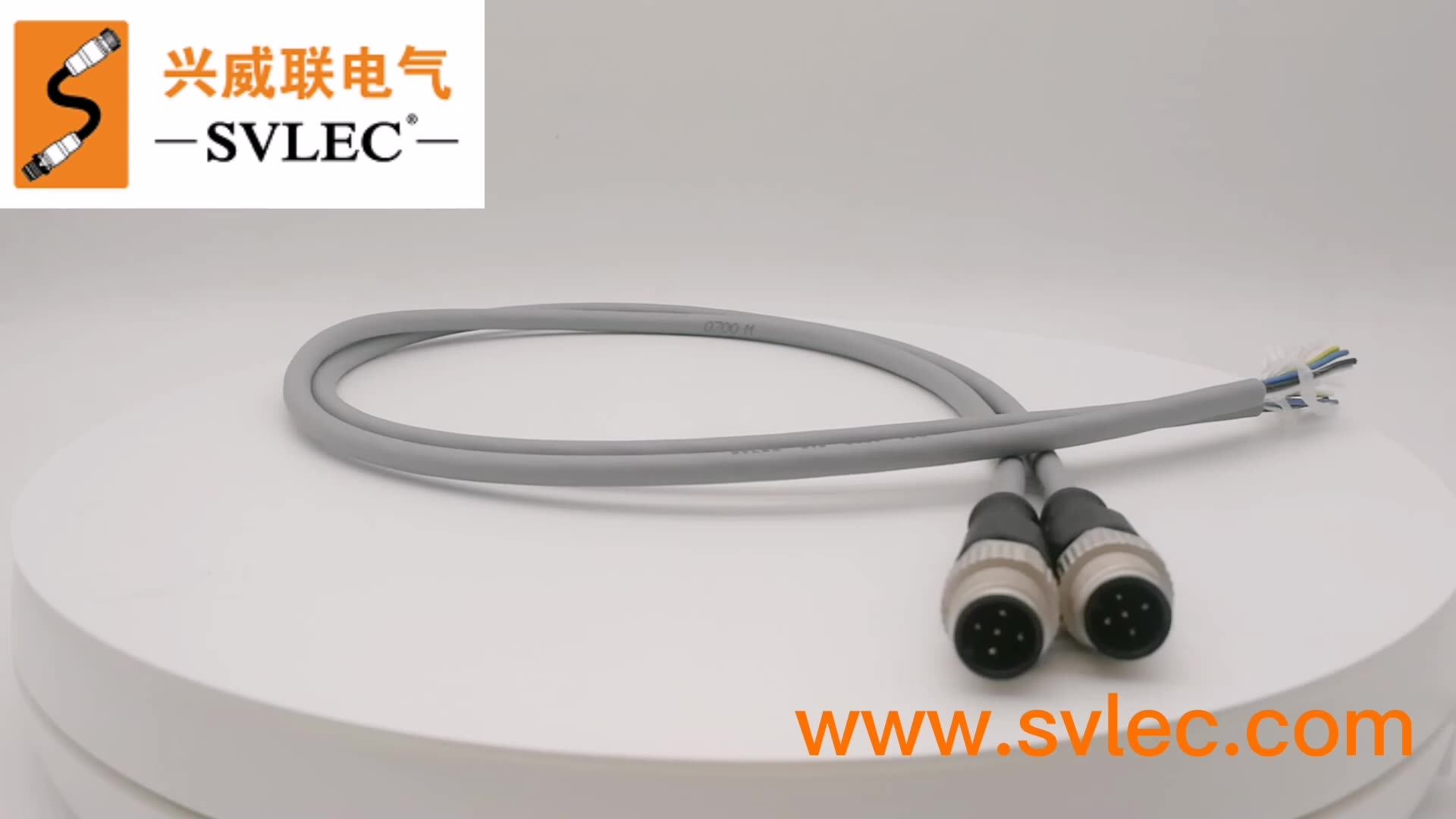 Svlec Straight Or Right Angle M12 A Code Connector Moulding Cable 3 4 5 ...