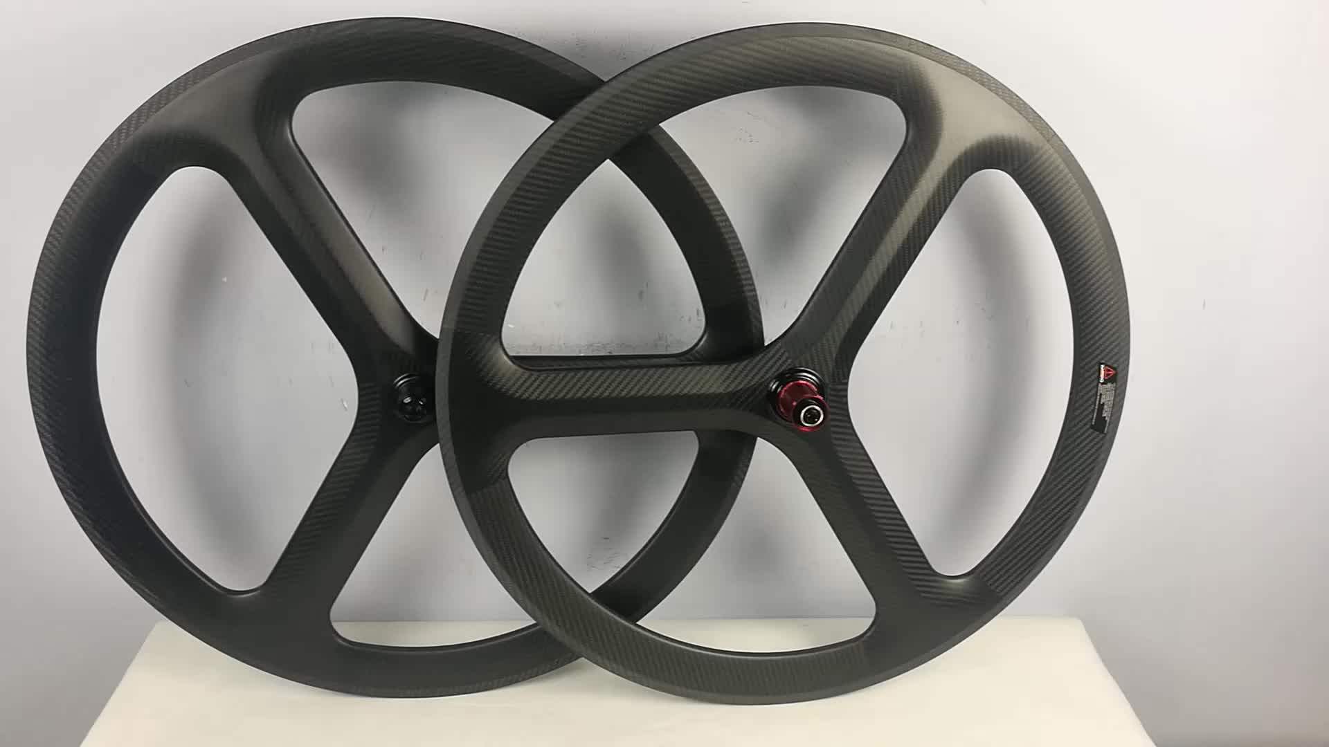 Synergy Carbon Tri-spoke Wheel Road Or Track 3 Spoke Fixie Wheel 700c ...