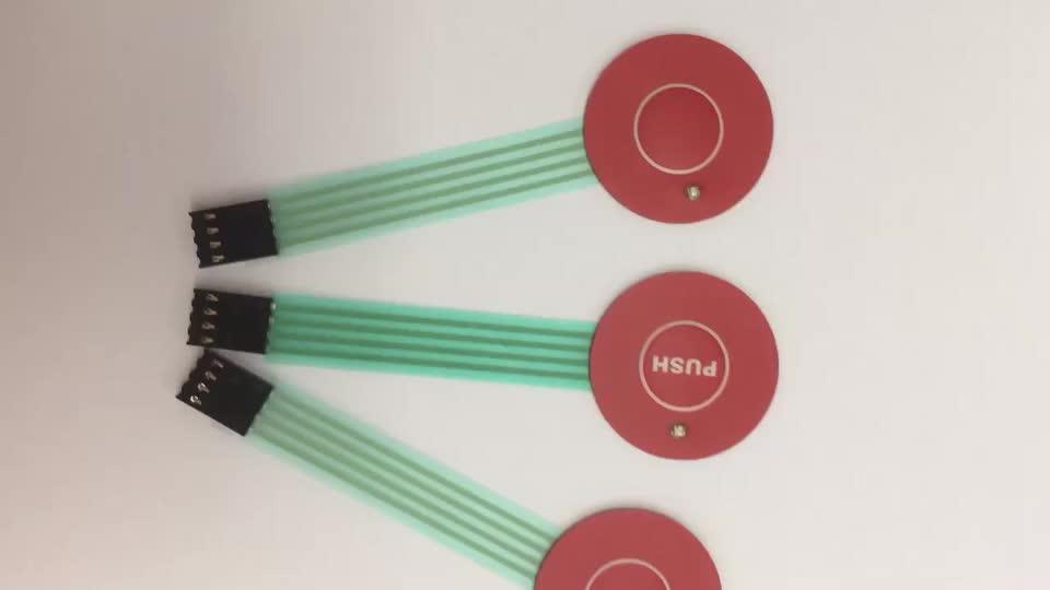 Custom Tactile Single Button Embossed One Key Membrane Switch With Ffc ...