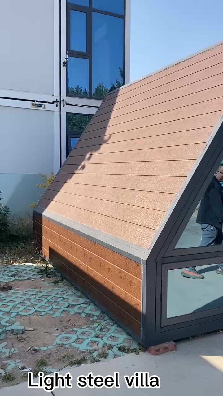 Tiny Cabins Movable Home Camper Villa Triangle Kit Houses Cabin Steel ...