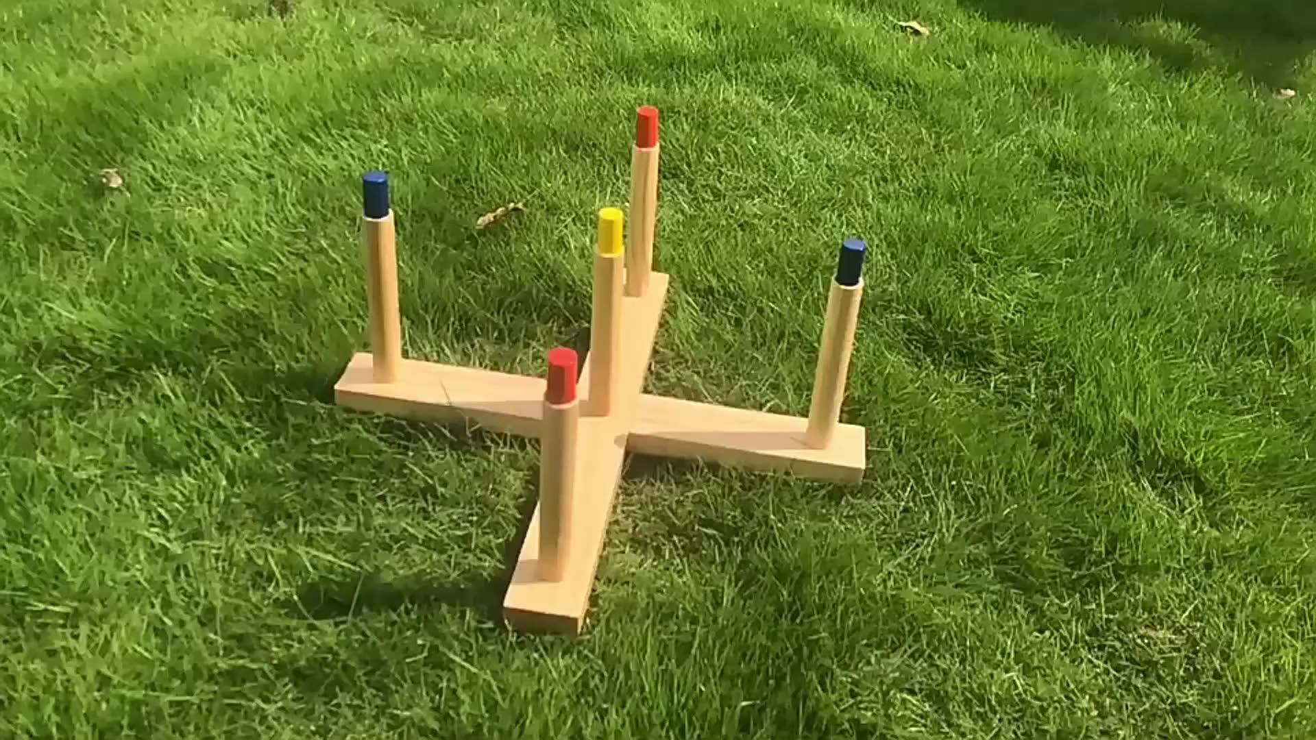 Educational Ferrule Toy Wooden Throwing Ferrule Game For Children Hand ...