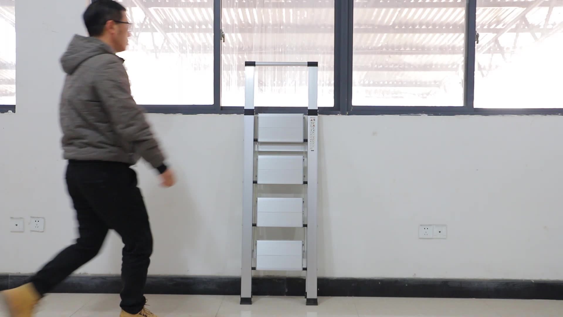 3-step Stool Ladder Portable Folding Anti-slip With Rubber Hand Grip ...