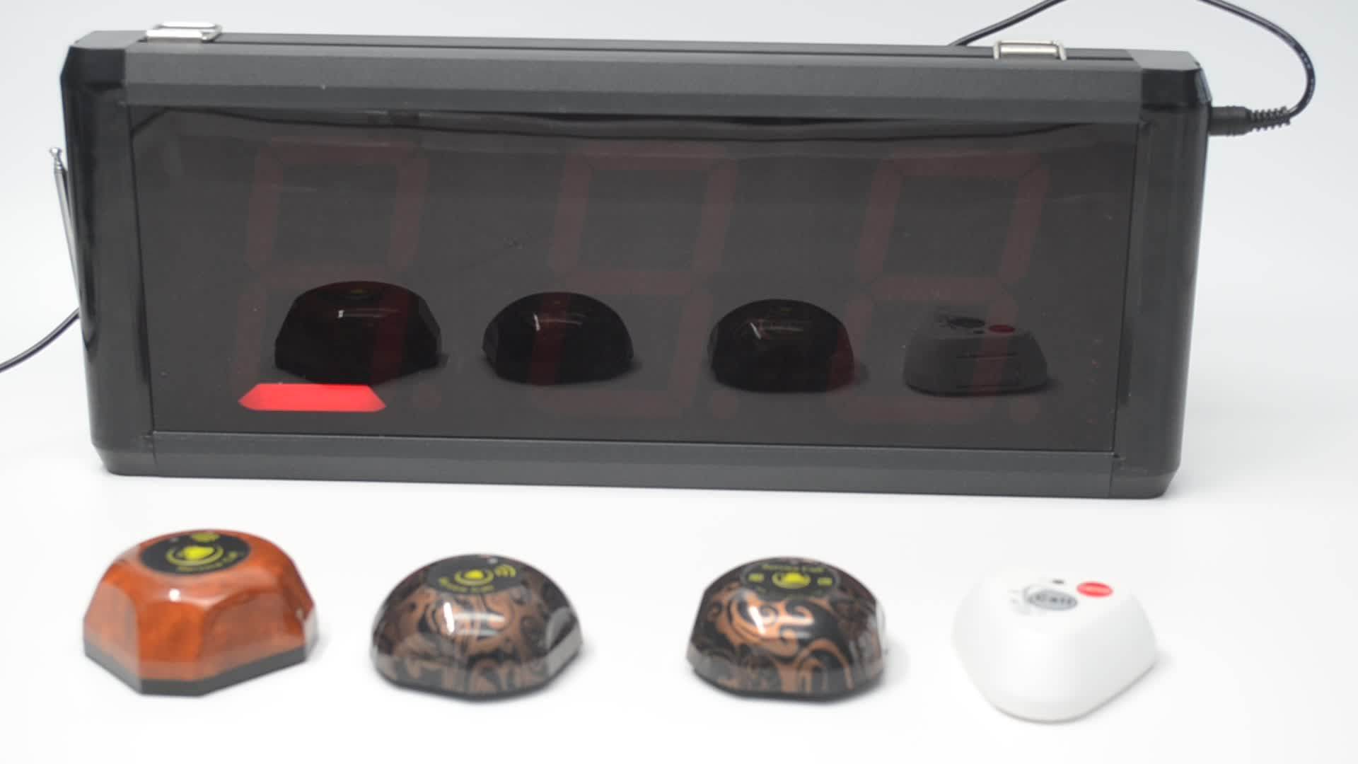 3 Digits Led Display Receiver And 1,3 Key Call Button Guest Calling ...