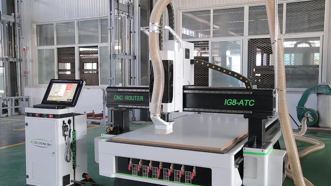 Atc Cnc Router 1325 3 Axis 4th Axes 3d Wood Carving Machine Working Cnc ...