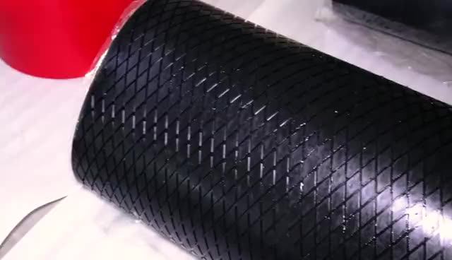 Herringbone Diamond Grooved Rubber Lining Pulley Lagging Types - Buy ...