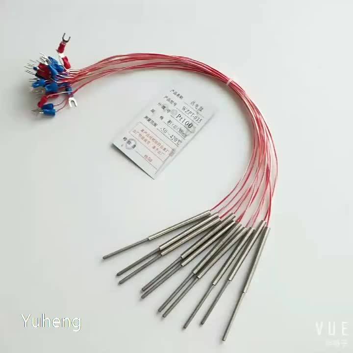 1200c Spring Loaded K Type Thermocouple Temperature Sensor For Gas ...