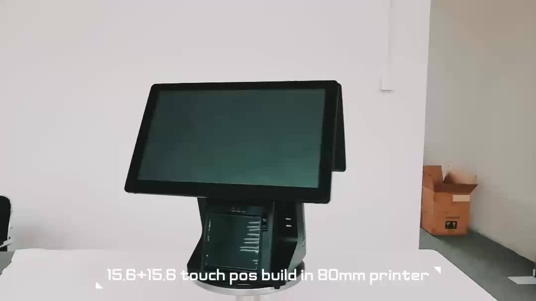 Pos System Dual Screen 15.6 Double Touch Screen Cheap Pos Cashier ...