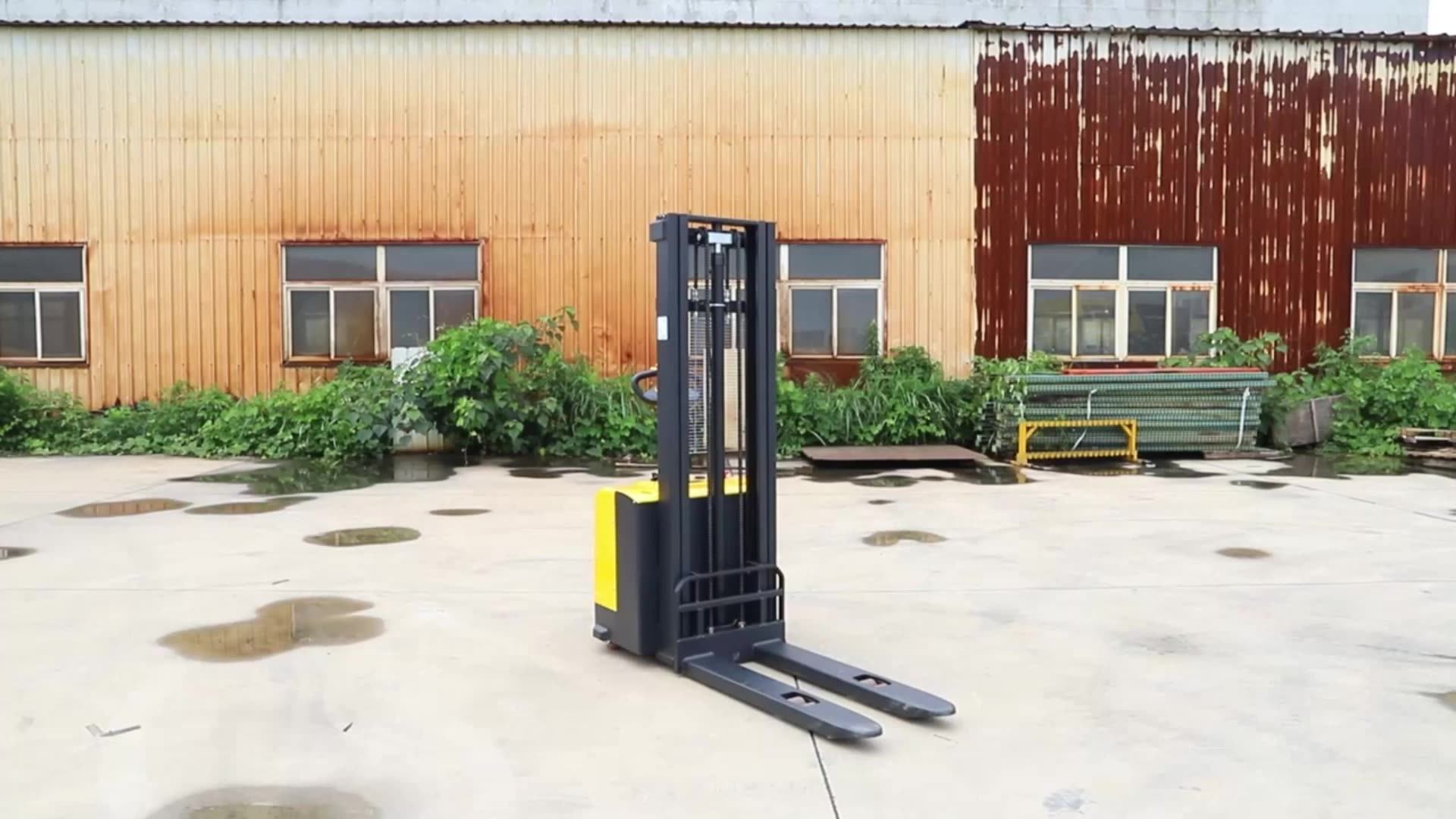 Everlift Lifting Electric Stackers Pallet Stacker Standing On Type ...