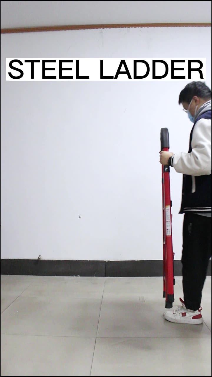 Sturdy And Wide Pedal Step Ladders With Hand Grip Folding Sought After ...