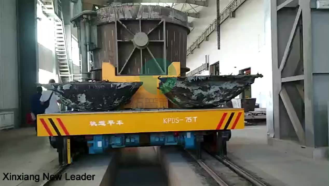 Heat Resist Rail Guided Slag Pot Transfer Car - Buy Slag Pot Transfer ...