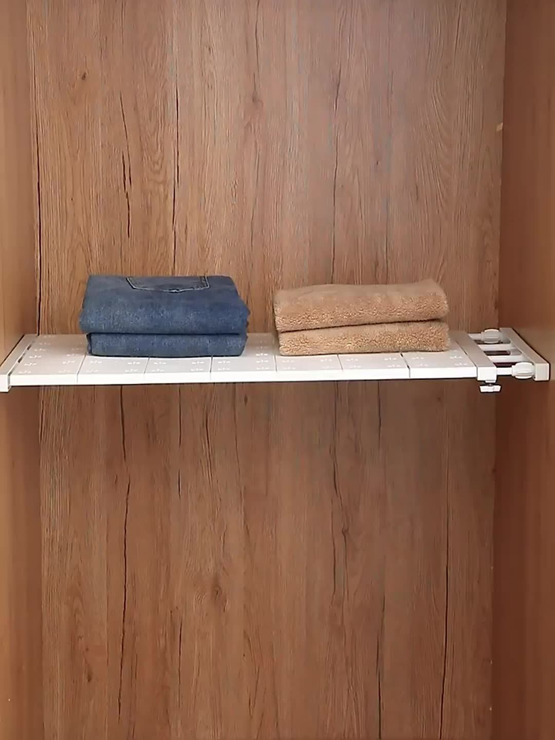 Multifunctional Expandable Closet Tension Shelves Organizer Kitchen ...