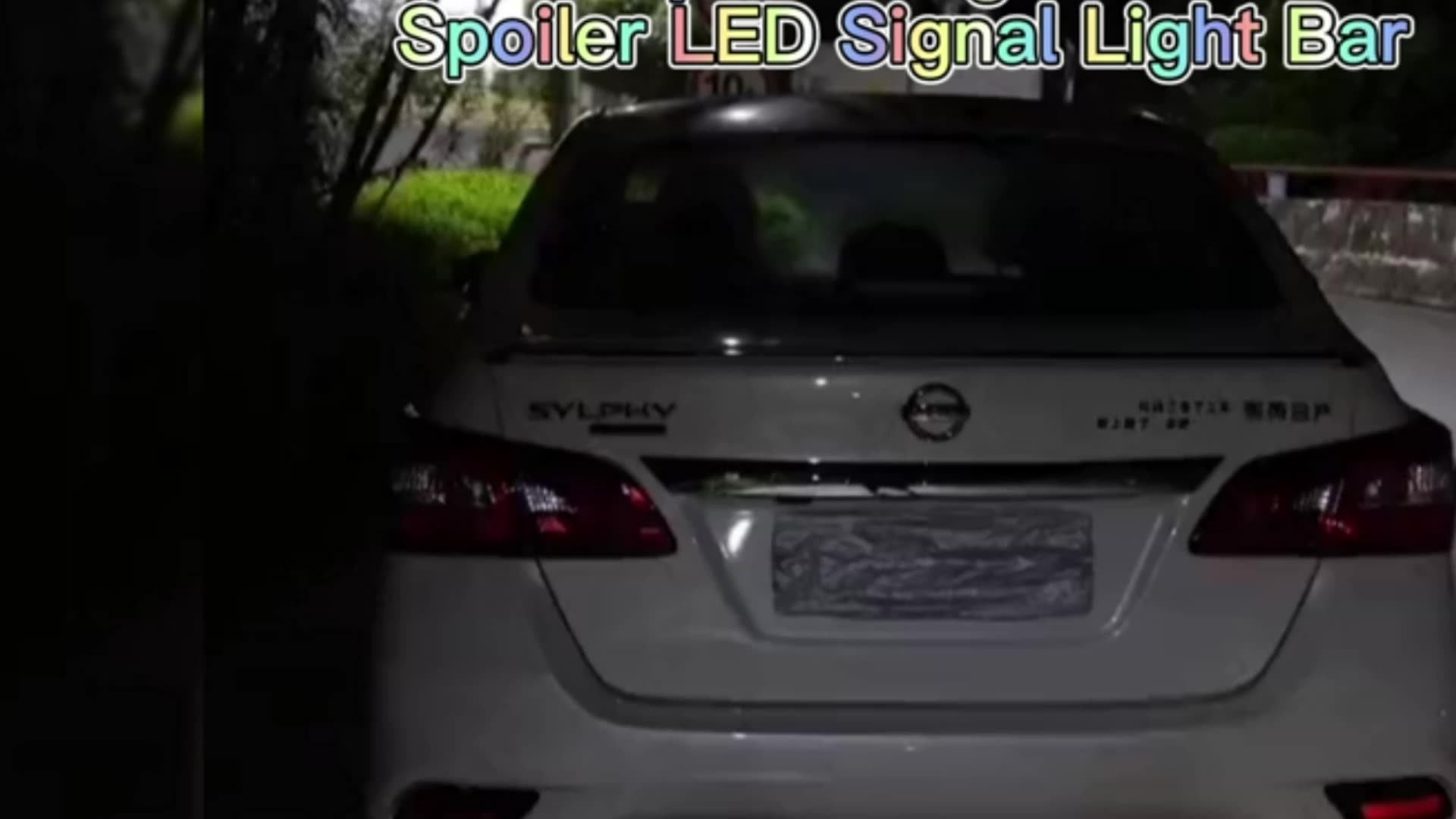 Universal Fit Led Third Brake Light Rear Spoiler Lip Kit For Car Trunk ...